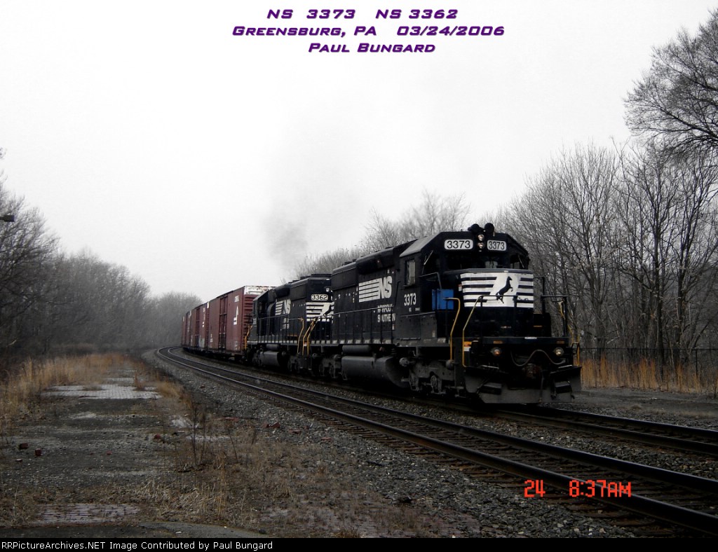 NS 3373 SD40-2 NS 3362 SD40-2 03/24/2006